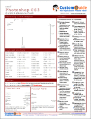 FREE Adobe Photoshop CS3 Quick Reference Card - I Crave Freebies